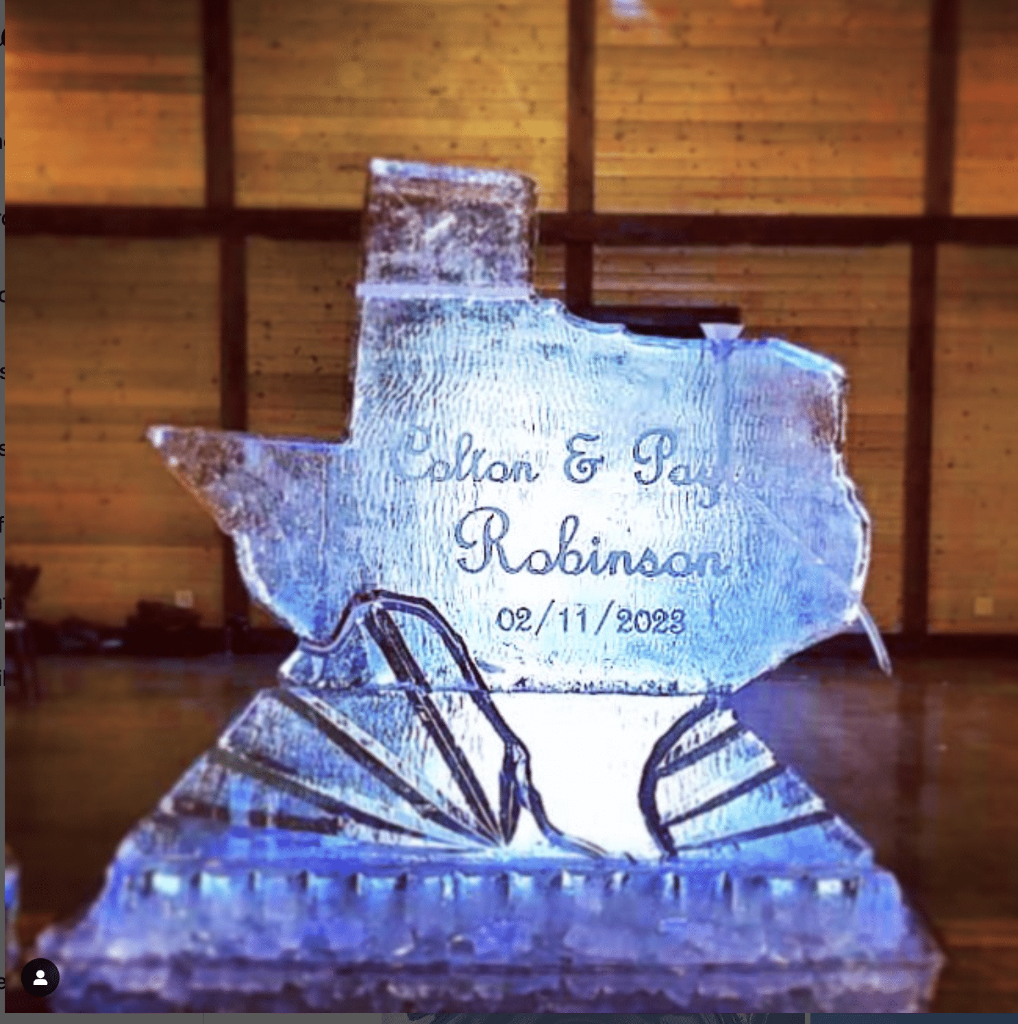 Texas Themed Ice Sculptures for Austin Events – Full Spectrum Ice ...