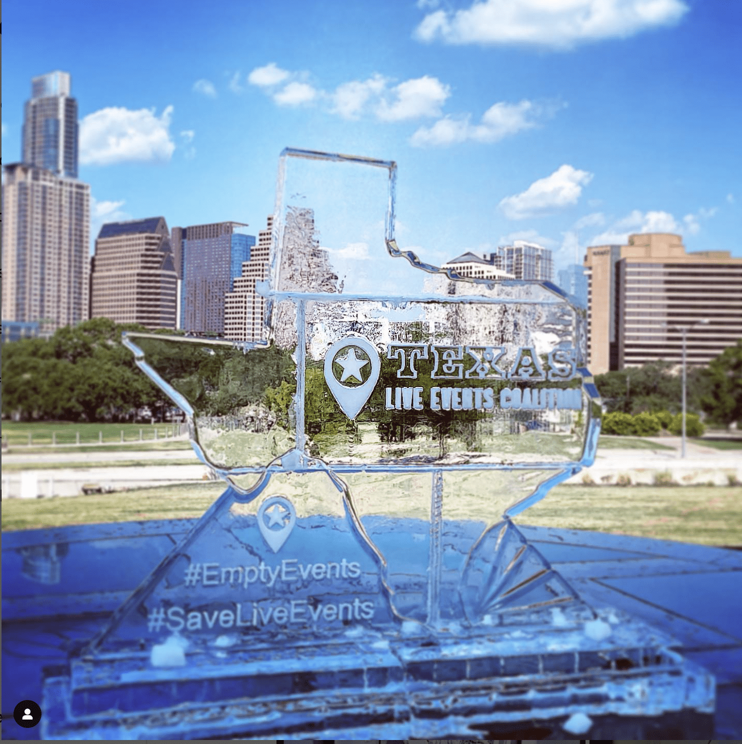 Texas Themed Ice Sculptures for Austin Events – Full Spectrum Ice ...